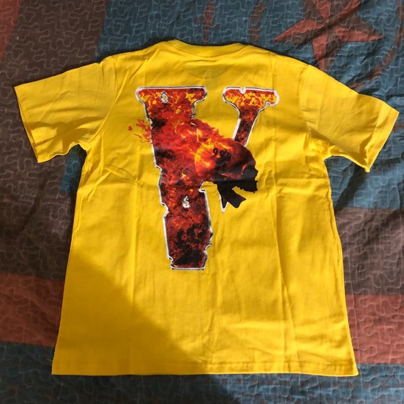 VLONE | Shirts | Juice Wrld X Vlone Inferno Tee Yellow | Poshmark